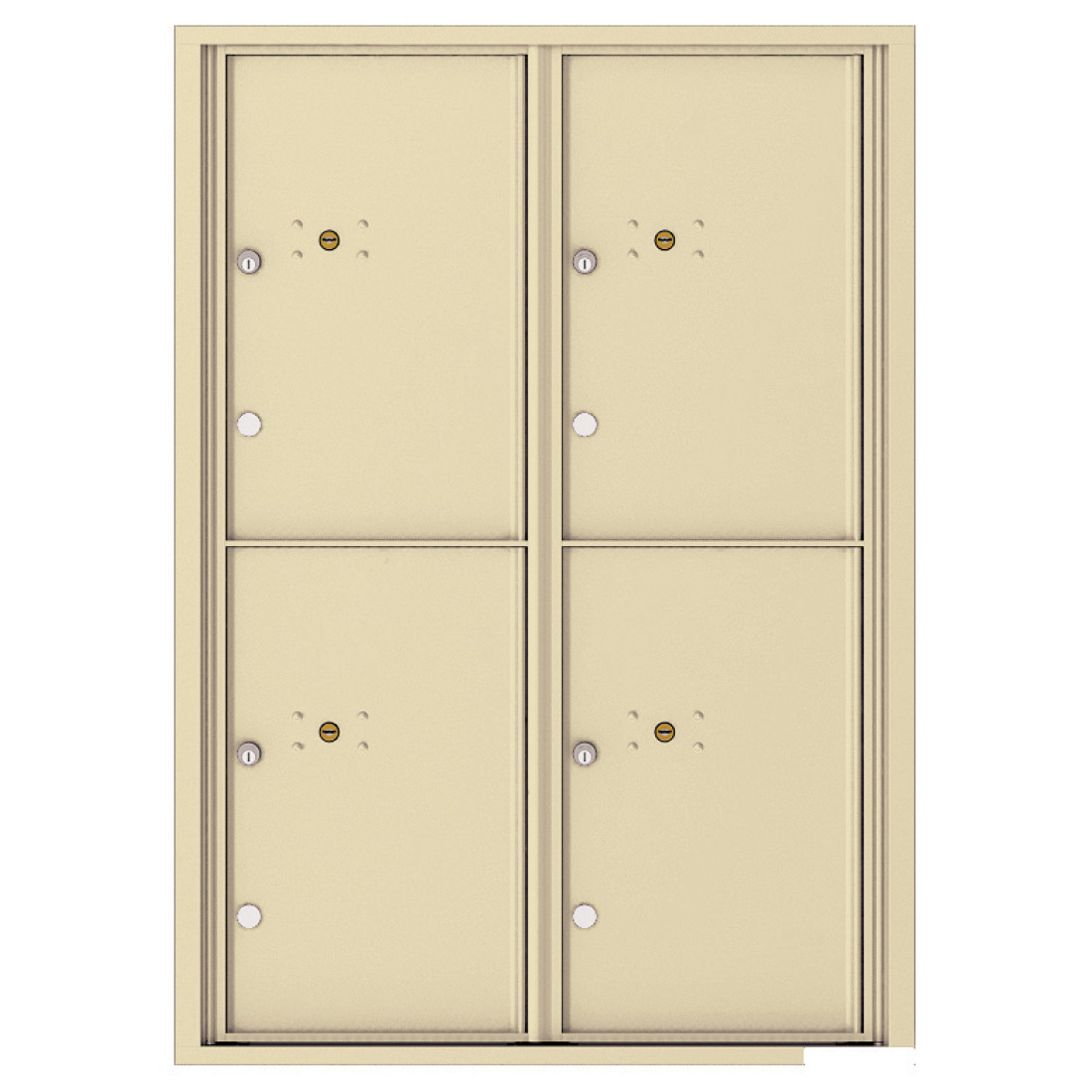 4 Parcel Doors Unit - 4C Wall Mount 12-High - 4C12D-4P - 4C12D-4P