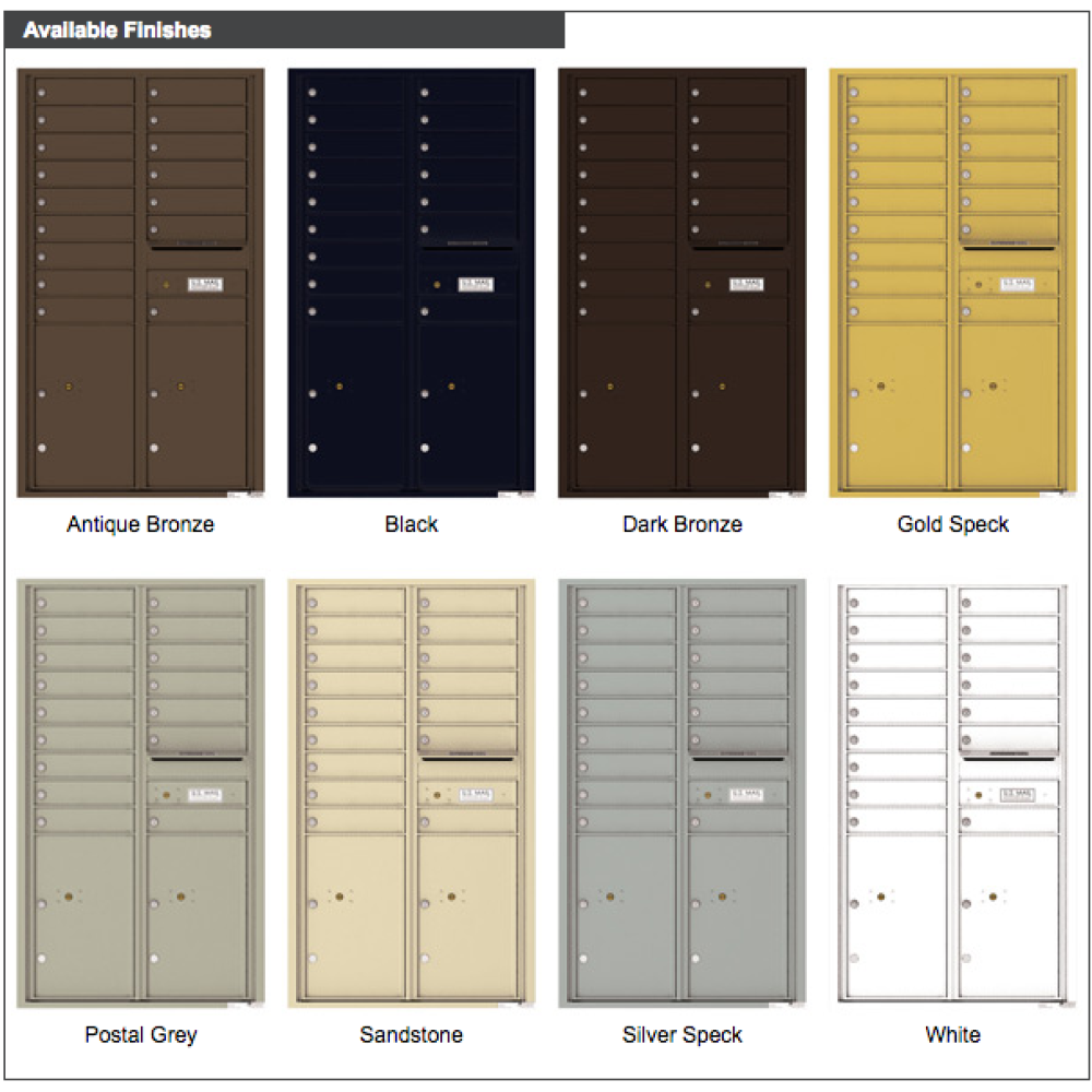 Florence Commercial Mailboxes | Horizontal Mailboxes | 4C15D-16